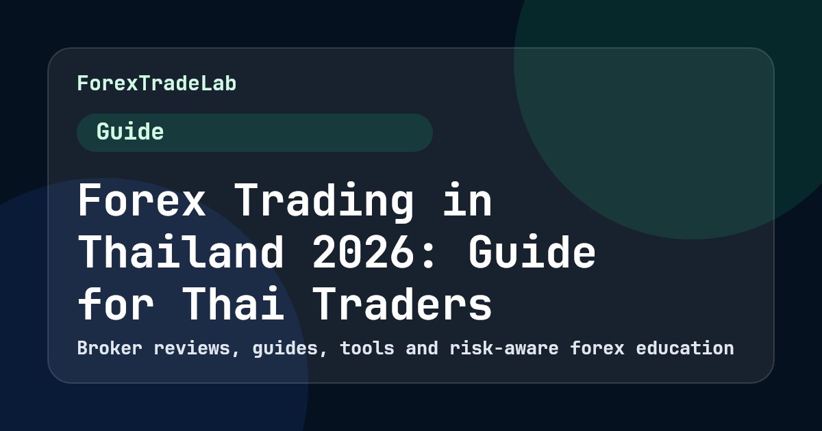 Forex Trading in Thailand 2026 — SEC, THB & XM | ForexTradeLab